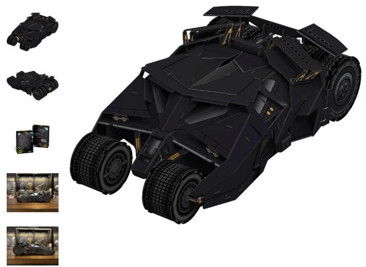 4D Puzzles: 4D BATMAN TUMBLER 132pc